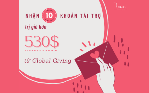 Received 1️0 donations worth over $530 from Global Giving in the past month